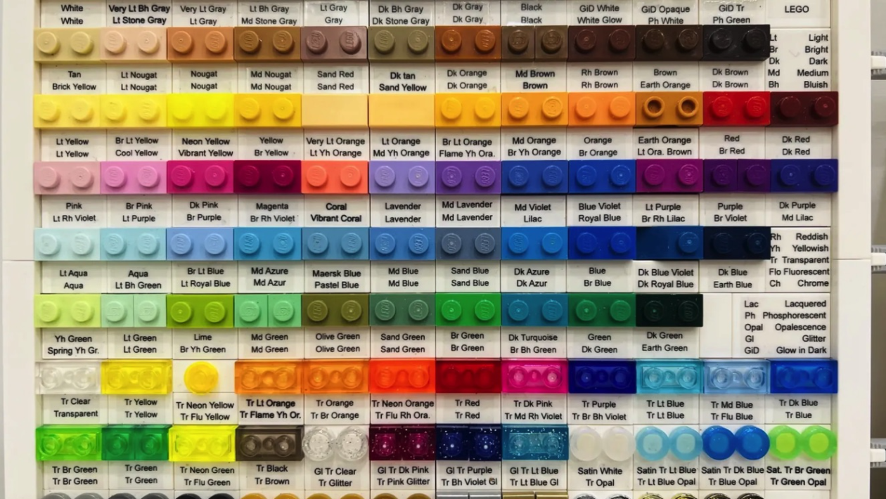 LEGO IDEAS Bricklink LEGO Color Table Project Creation Achieves 10 000 ...