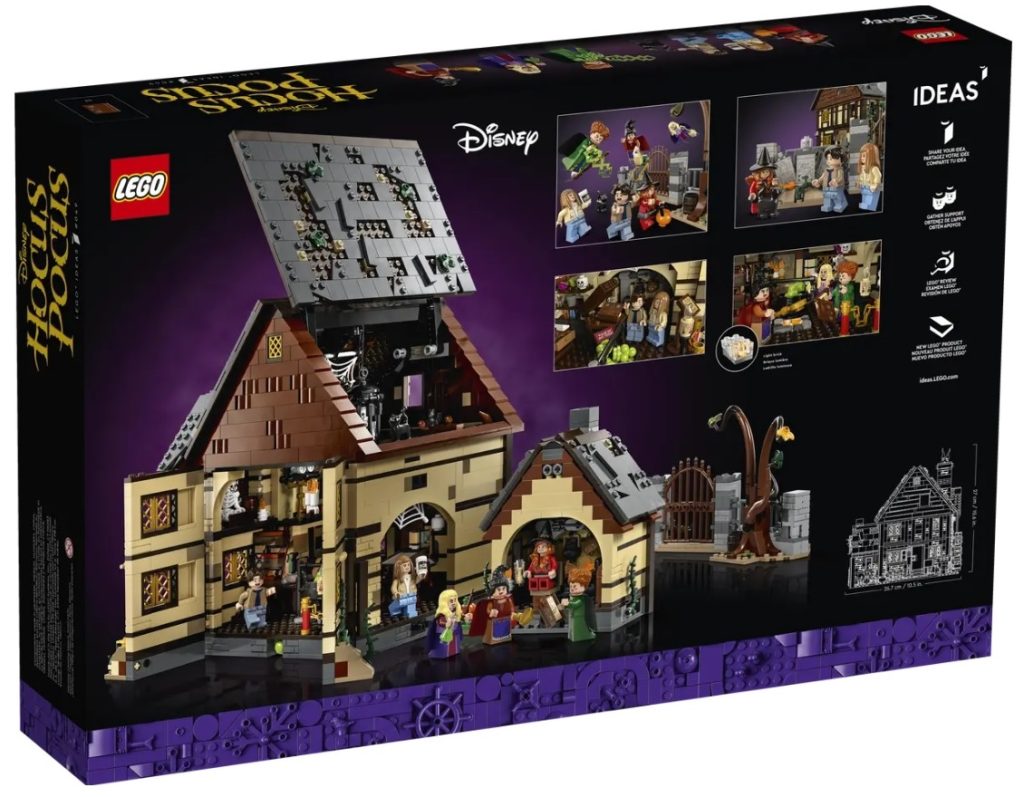 18+ LEGO IDEAS 21341 Disney Hocus Pocus: The Sanderson Sisters' Cottage ...