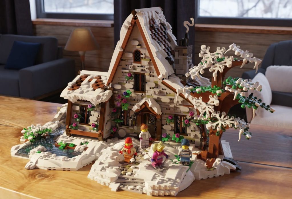 LEGO IDEAS Snowy Morning in the Countryside Project Creation Achieves ...