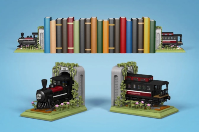 LEGO IDEAS Train Bookends Project Creation Achieves 10 000 Supporters ...