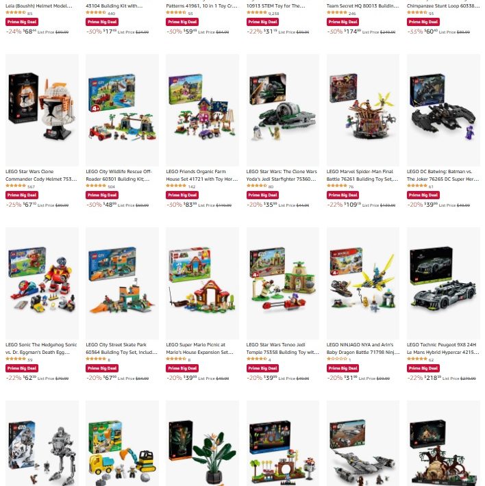 Amazon Canada LEGO Prime Day Deals October 2023 Still Available (24 ...