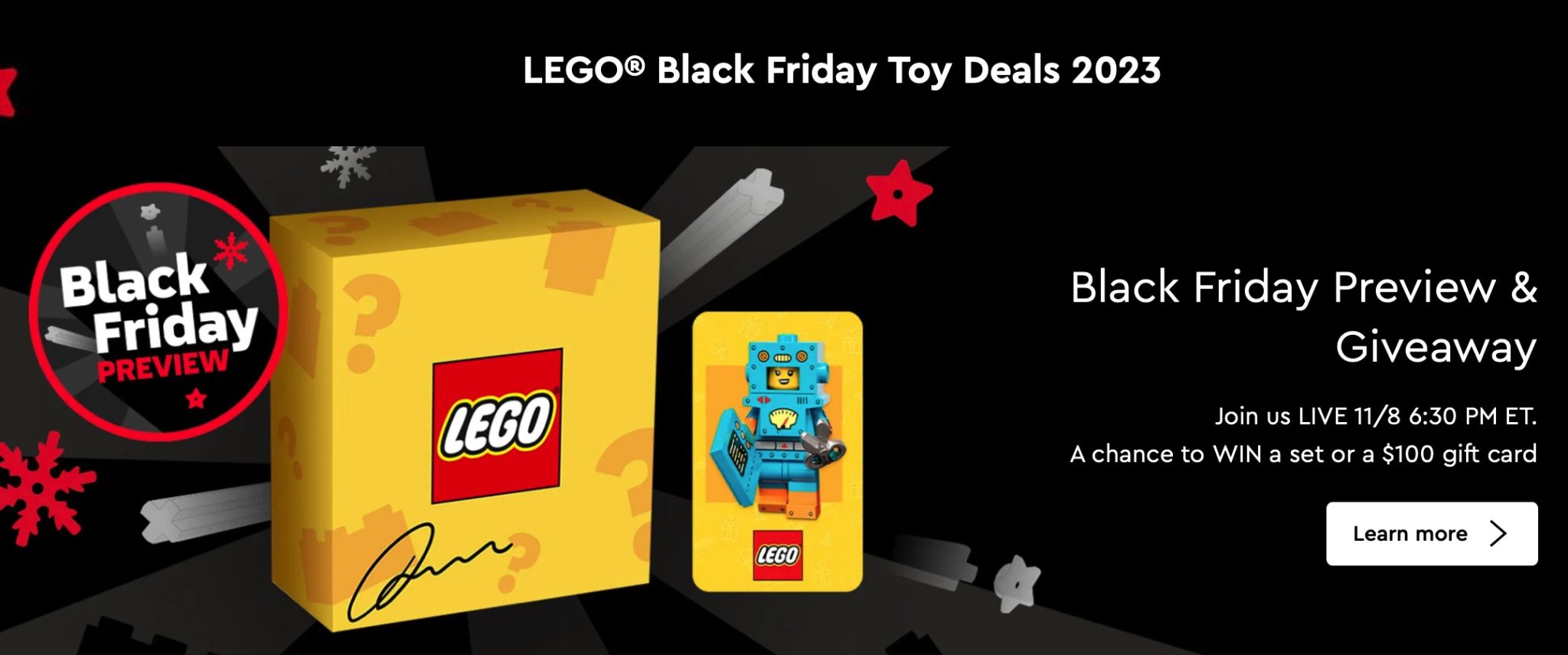 LEGO Black Friday 2023 Preview on November 8, 2023