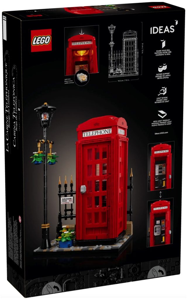 18+ LEGO IDEAS 21347 Red London Telephone Box February 2024 Set Image ...