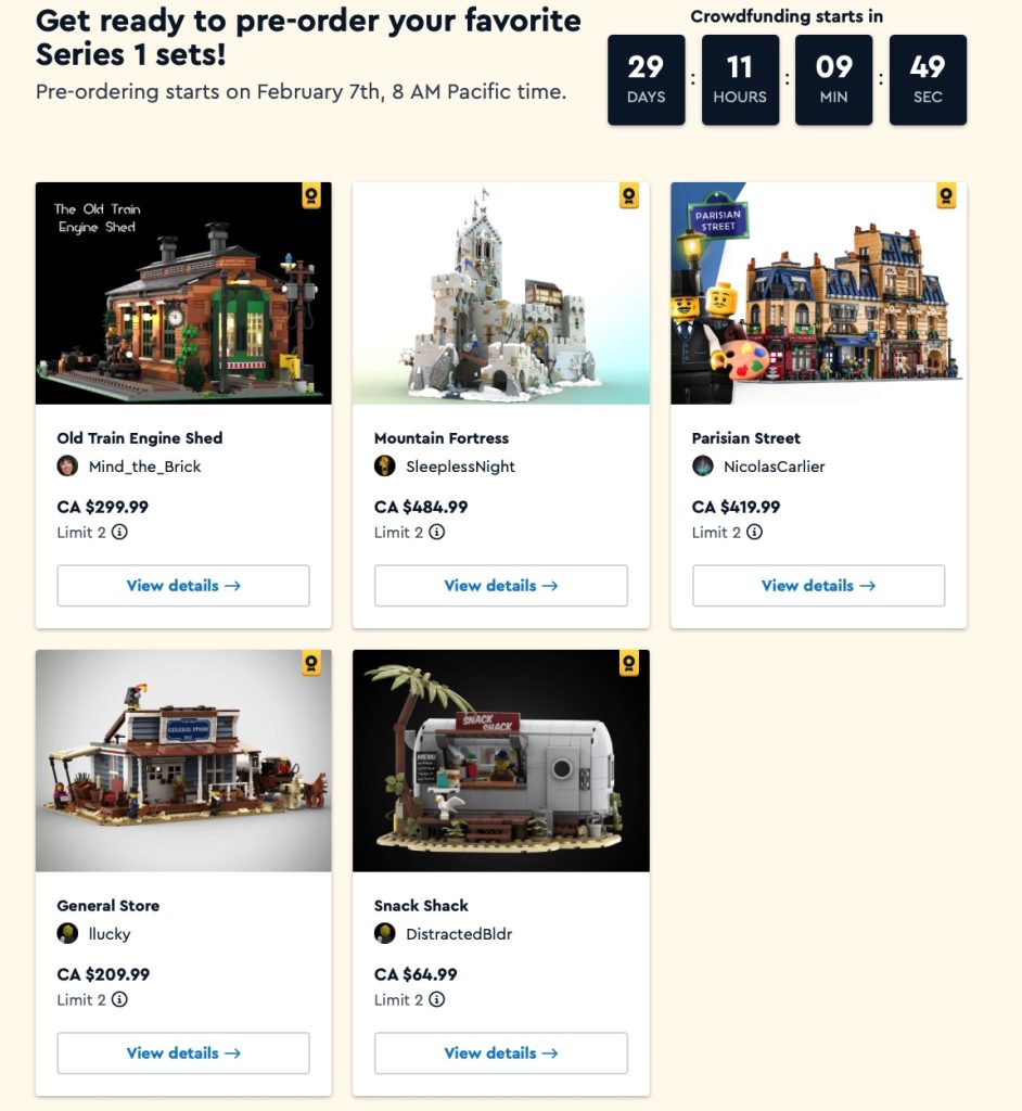 LEGO Bricklink Series 1 & 2 Designer Program Sets Will Be Available ...