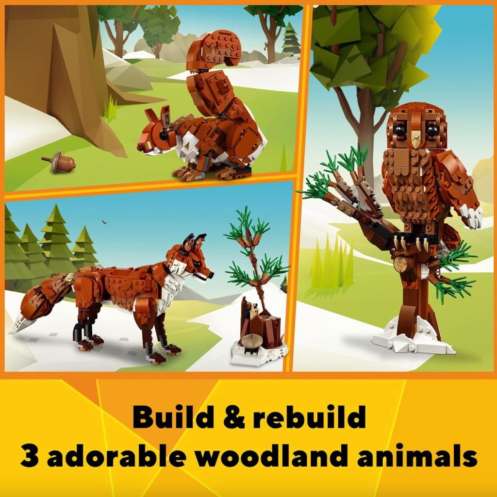 LEGO Creator 3in1 31154 Forest Animals Red Fox March 2024 Release Date ...