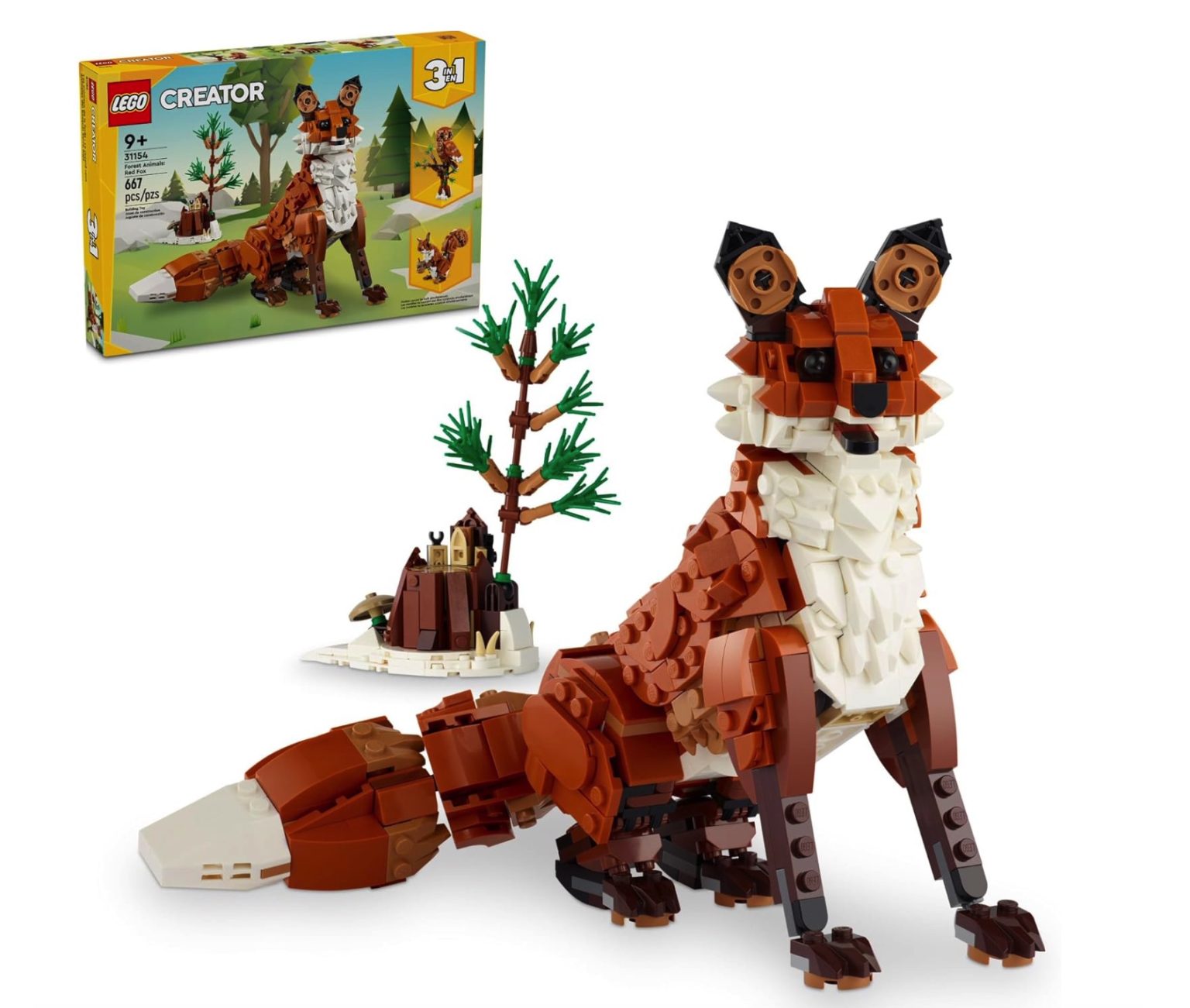 LEGO Creator 3in1 31154 Forest Animals Red Fox March 2024 Release Date ...