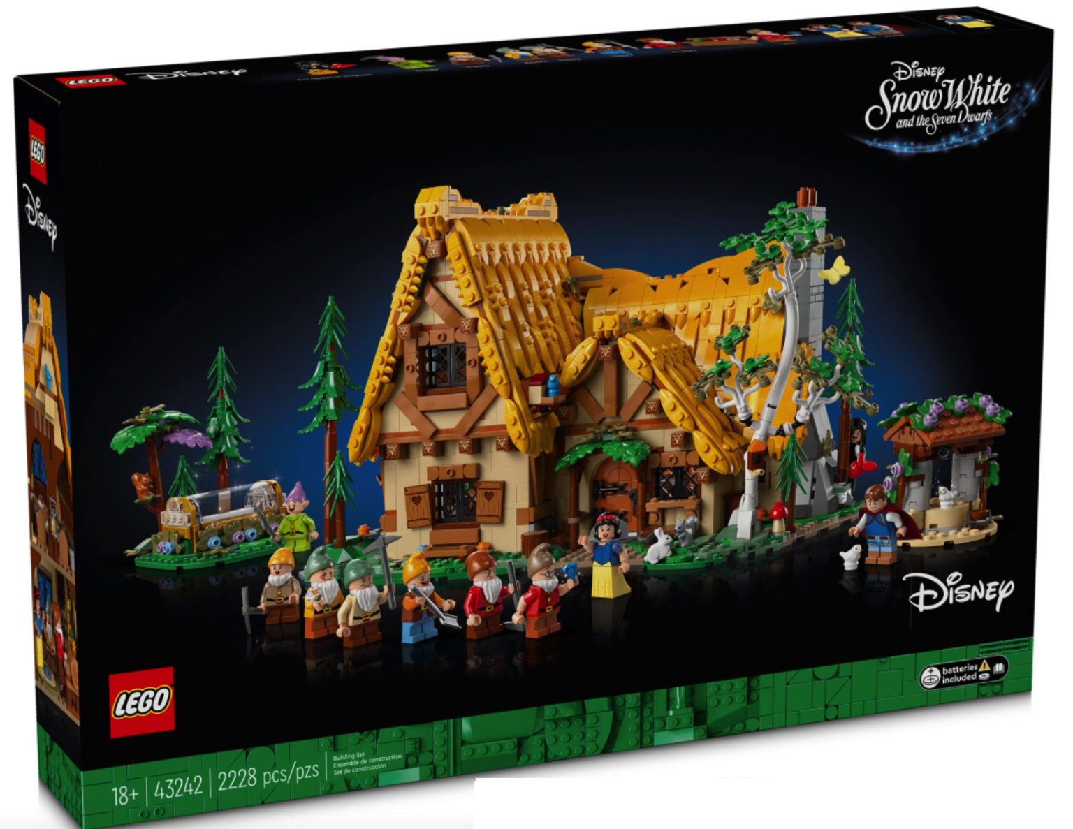 18+ LEGO Disney Snow White and the Seven Dwarfs’ Cottage & 18+ LEGO ...