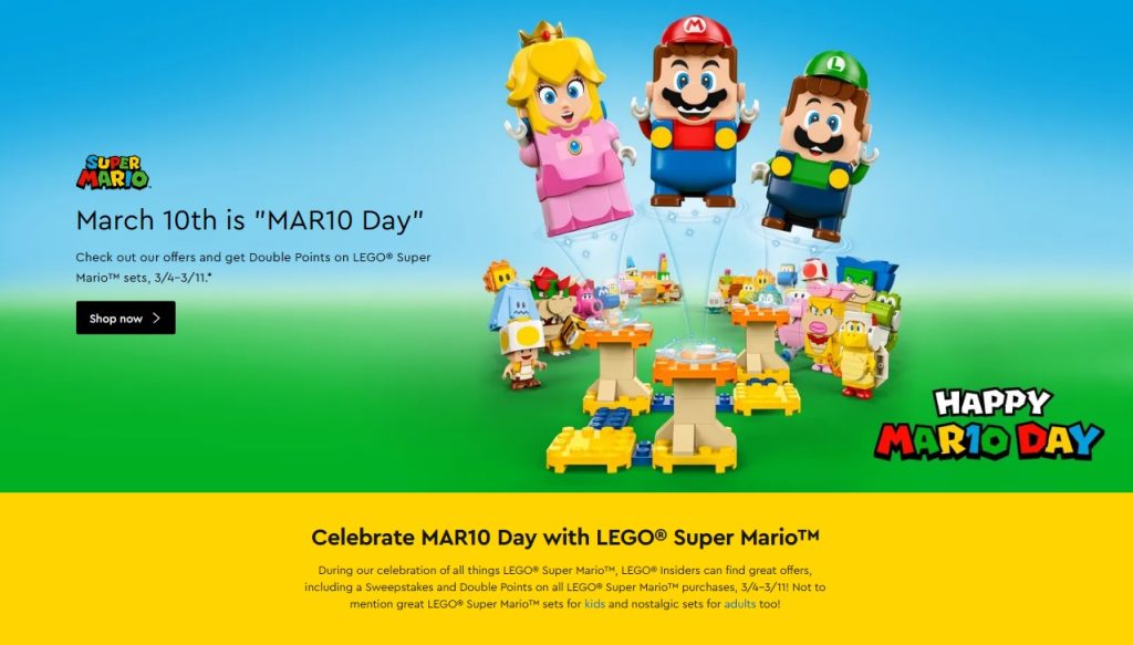 LEGO Super Mario MAR10 Day 2024 Promotion Now Live at LEGO Shop at Home ...