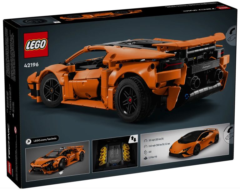 LEGO Technic 42196 Lamborghini Huracán Tecnica Orange April 2024 Set ...