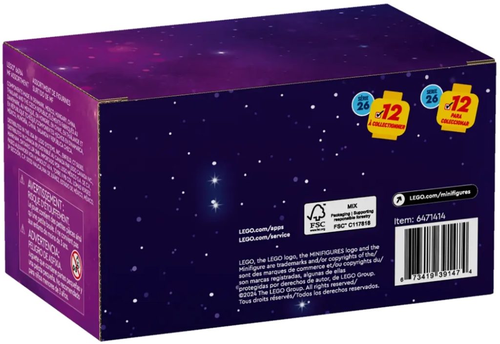 LEGO 66764 Series 26 Space Minifigures 6 Pack May 2024 Release Date ...