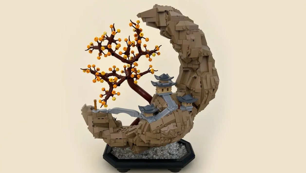 LEGO IDEAS Crescent Moon Rock Sculpture Project Creation by Nannan ...