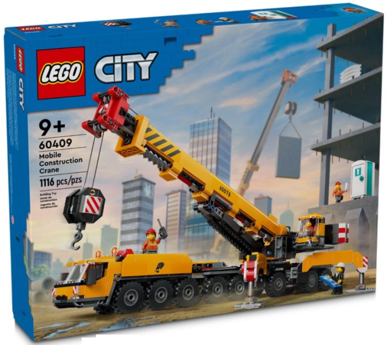 LEGO City 60409 Yellow Mobile Construction Crane Summer 2024 Release ...
