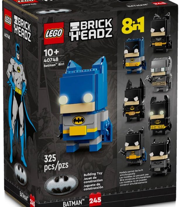 LEGO BrickHeadz 40748 Batman 8in1 Figure DC Comics Summer July 2024 Set ...