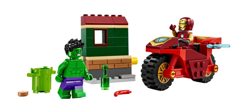 LEGO Marvel 76287 Iron Man with Bike and The Hulk Summer August 2024 ...