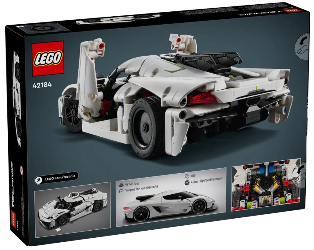 LEGO Technic 42184 Koenigsegg Jesko Absolut White Hypercar Summer ...