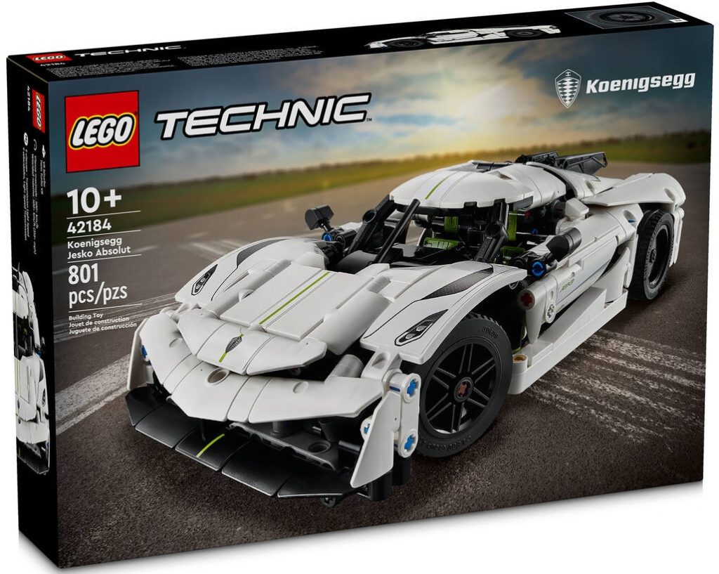 LEGO Technic 42184 Koenigsegg Jesko Absolut White Hypercar Summer ...