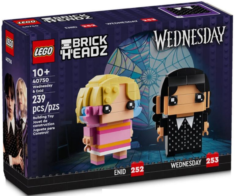 LEGO BrickHeadz 40750 Wednesday & Enid October 2024 Release Date Front Box