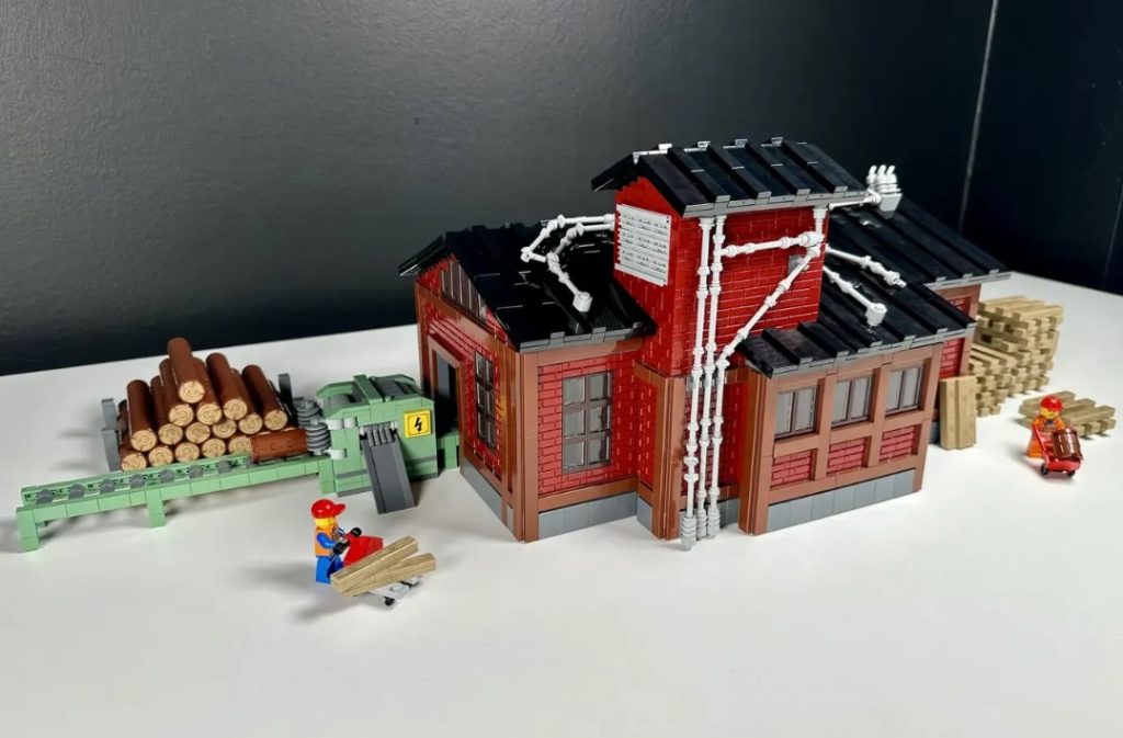 LEGO IDEAS Sawmill Project Creation Achieves 10 000 Supporters