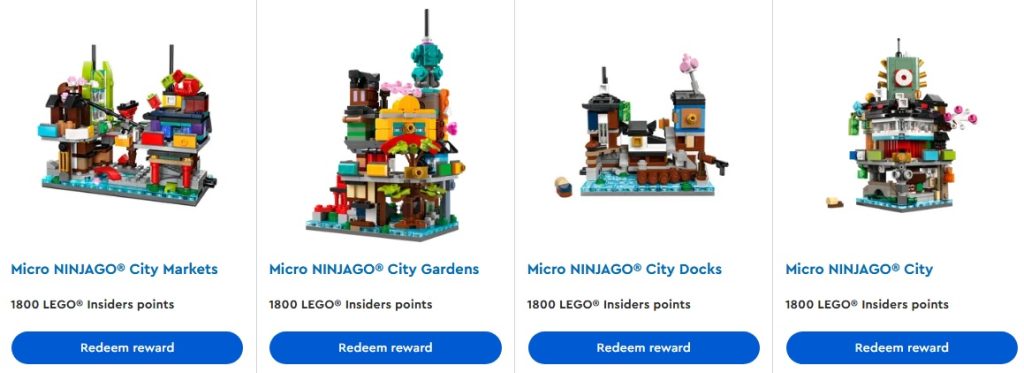 LEGO Micro Ninjago City Sets October 2024 Sale at LEGO Insiders Rewards ...