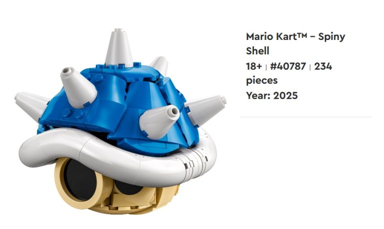 Upcoming 18+ LEGO 40787 Mario Kart - Spiny Shell 2025 Promotional Set Images Revealed