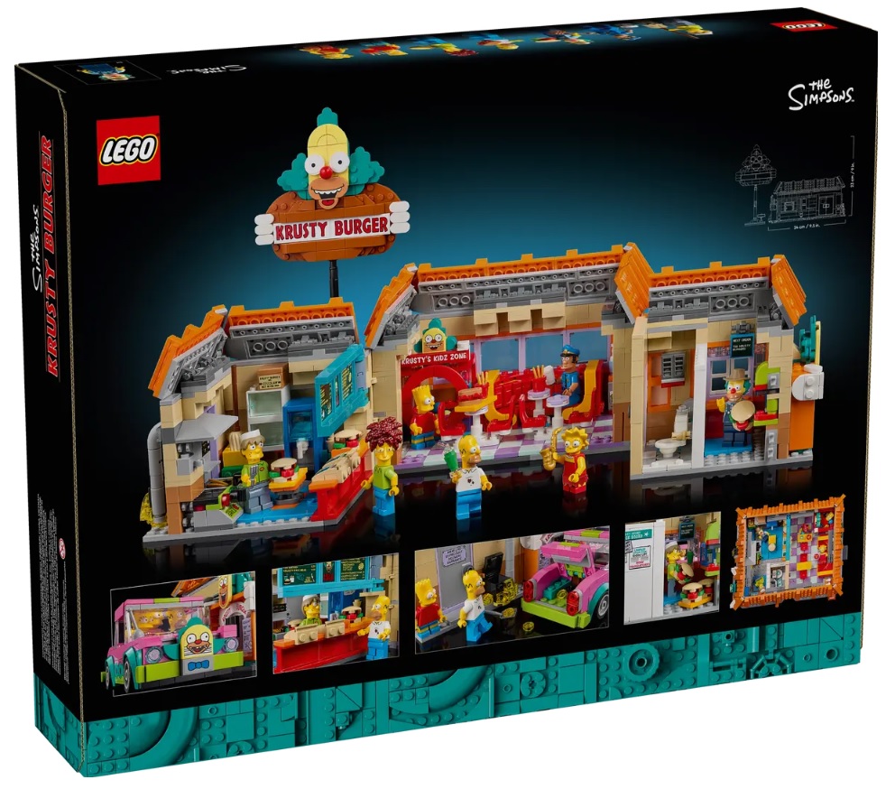 Upcoming 18+ LEGO Icons 10352 The Simpsons Krusty Burger June 2025 Set ...