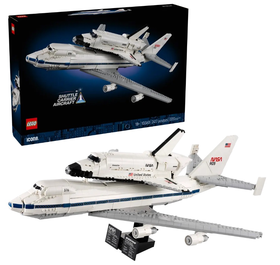 Upcoming 18+ LEGO Icons 10360 Shuttle Carrier Aircraft May 2025 Set ...