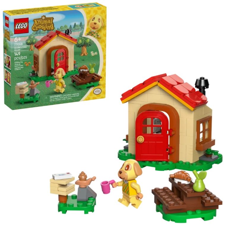 Shown below is LEGO Animal Crossing 77058 Goldie’s Cozy House.