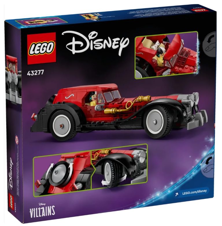 LEGO Disney Villains 43277 Cruella De Vil's Car Fall September 2025 Set ...