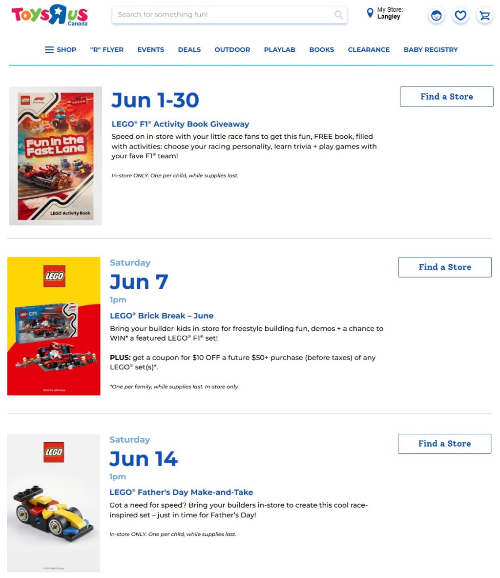 LEGO Sales & Deals Canada List (Updated June 28, 2025)