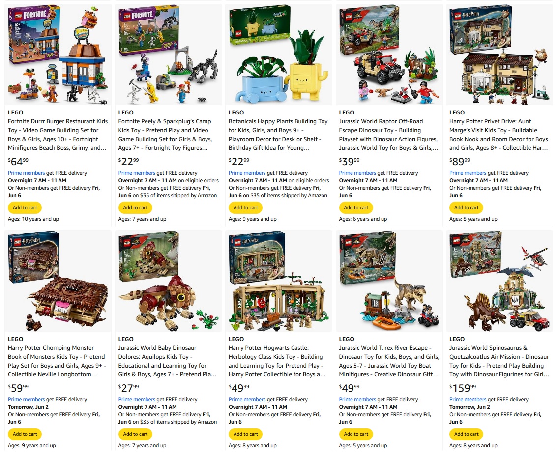 [US] LEGO June 2025 New Set Releases Now Available at Amazon