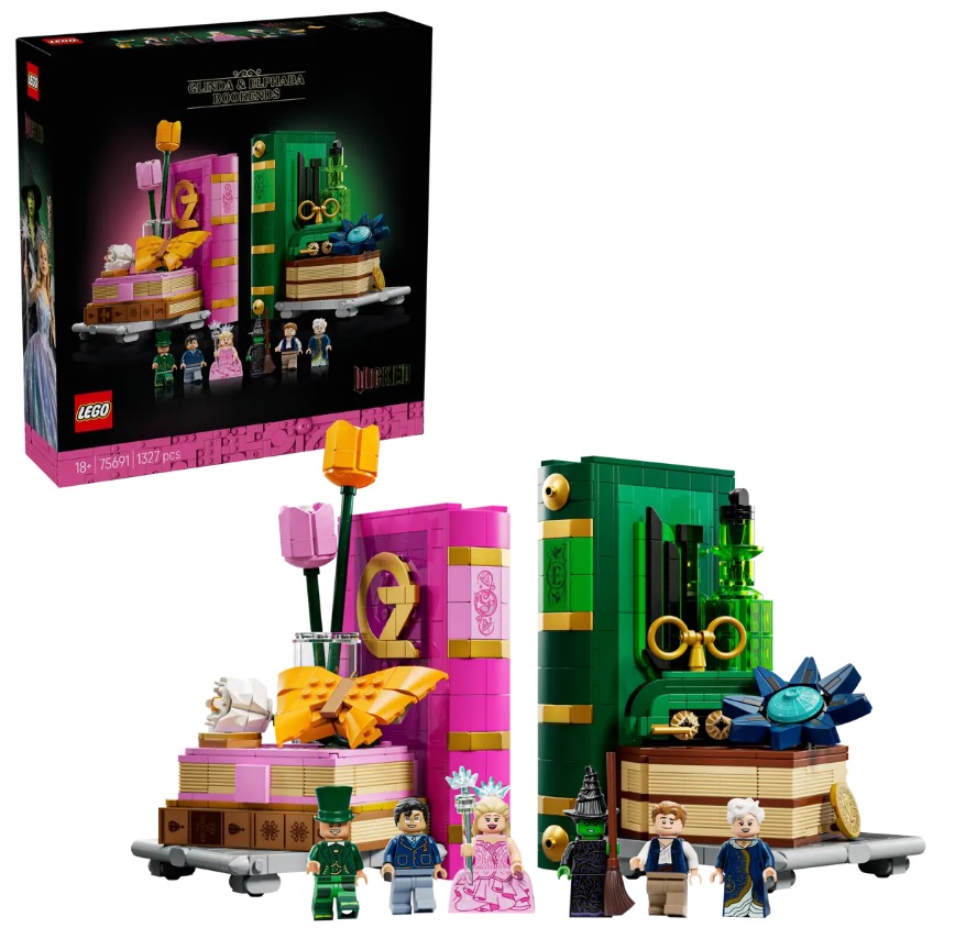 18+ LEGO Wicked 75691 Glinda & Elphaba Bookends September 2025 Set ...