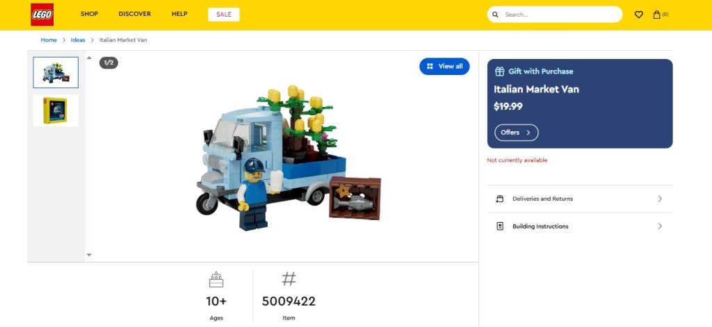 The toy has 142 pieces. Judging by the amount of pieces, we estimate ...