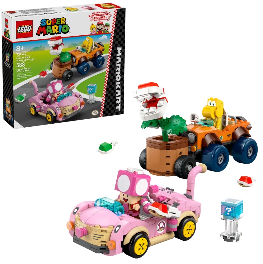 LEGO Super Mario 72044 Mario Kart – Piranha Plant Power-Up Pursuit ...