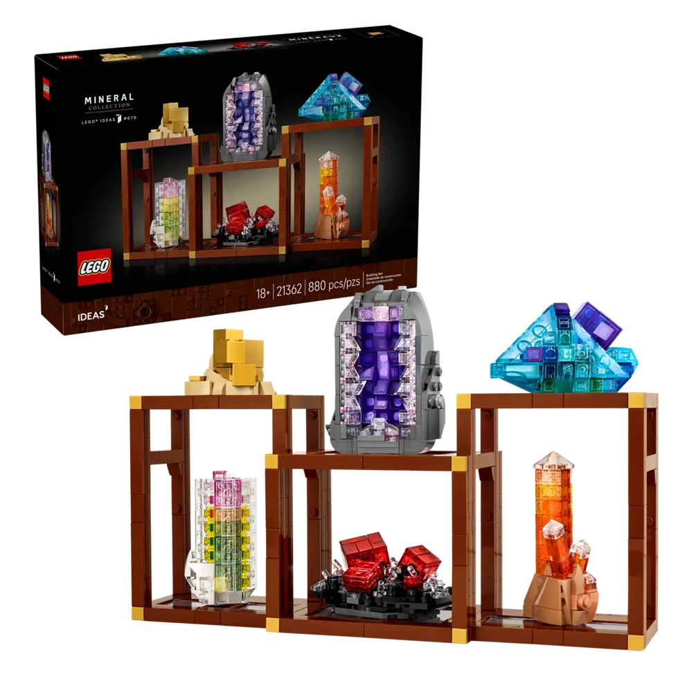 Another IDEAS set releasing will be the Mineral Collection (or Minerals Display) set . This cool ...