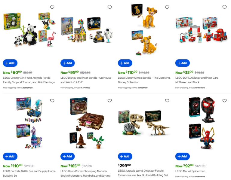 Wal-Mart US LEGO September 2025 Sales Combo Bundle Set Deals