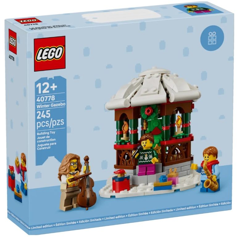 LEGO 40778 Winter Gazebo GWP 2025 December Front Box