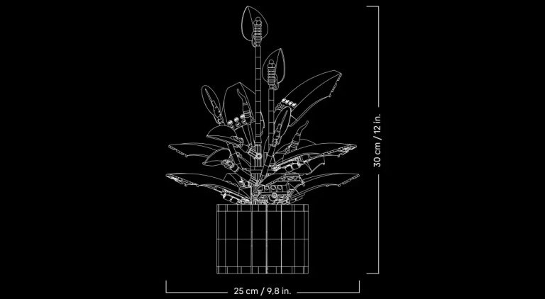 The set measures 12 inches high, 9.5 inches wide and 8.5 inches deep.
