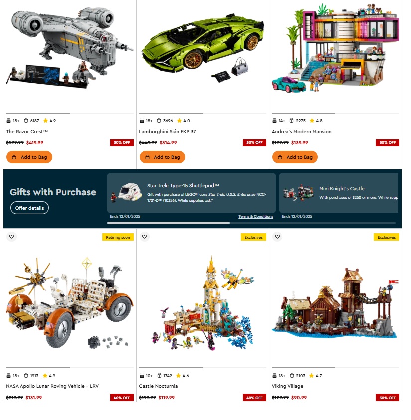 There are some pretty good LEGO Black Friday 2025 sales & deals, GWP ...