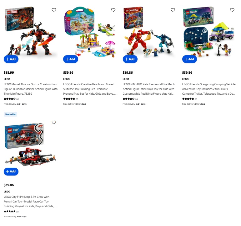 There are also some sets discounted at a smaller discount for Black ...