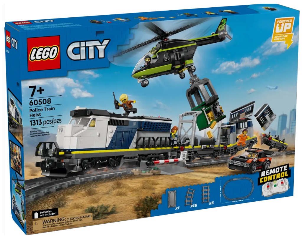 #60508 Police Train Heist March 2026 Set Revealed – US/Canada Prices ...