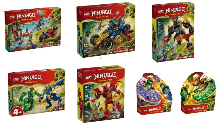 Seven LEGO Ninjago 2026 January Sets (71857 71856 71854 71853 71851 ...