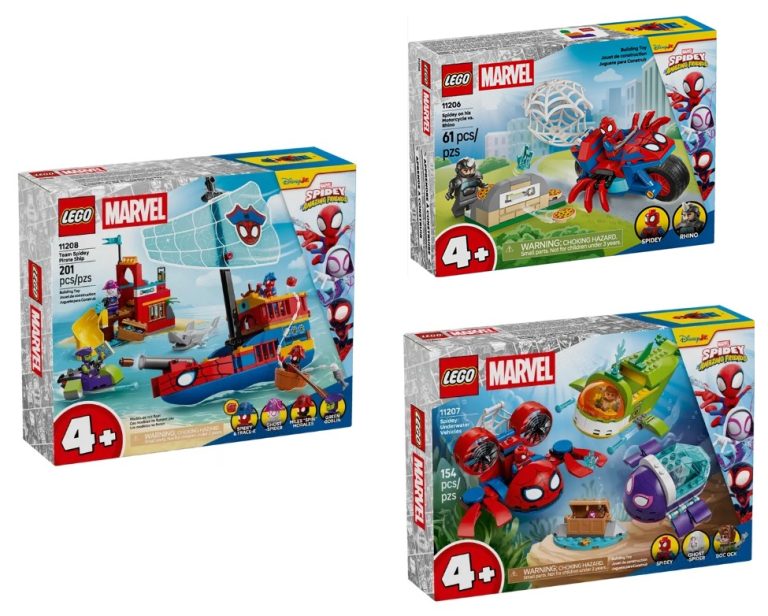 Three LEGO Marvel Spidey & Amazing Friends January 2026 Sets (11208 ...