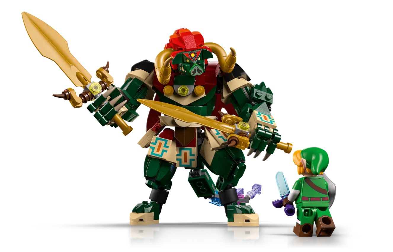 The set has Ganon’s ruined castle that is complete with rubble and tower.