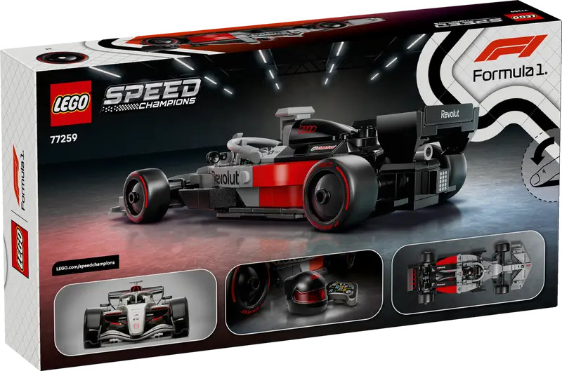 The 216-piece Audi Revolut F1 Team R26 Race Car toy measures over 1.5 ...